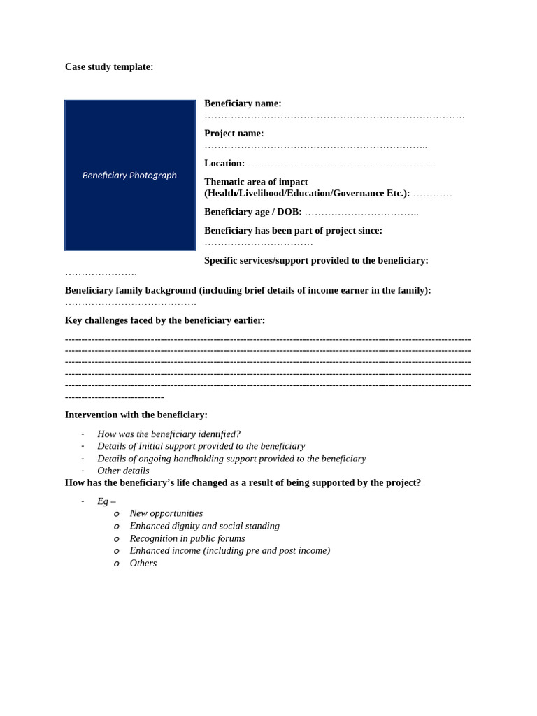 Case study template | PDF