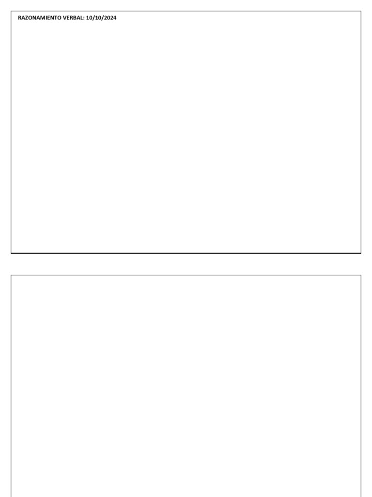Ficha - Raz. Verbal - 10-10-2024 | PDF