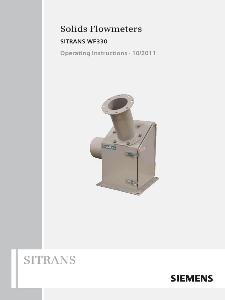 Siemens Solid Flowmeter | PDF