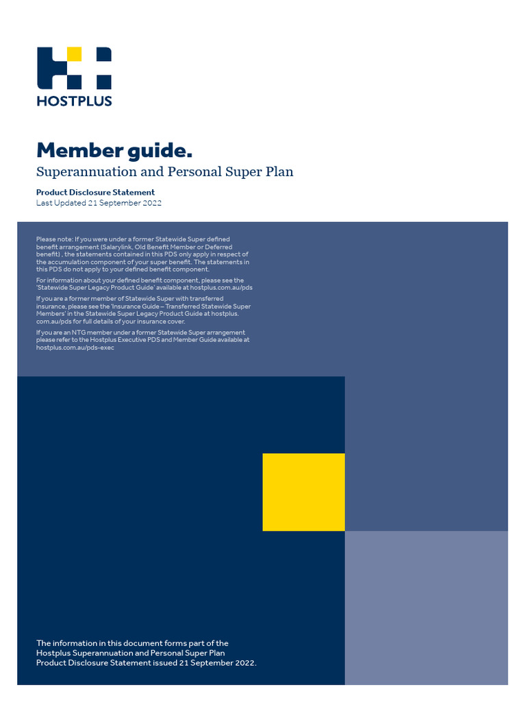 Hostplus IBR | PDF