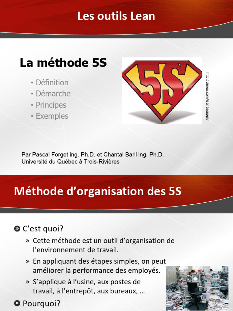 5s Génie Industriel | PDF | Lean (production)