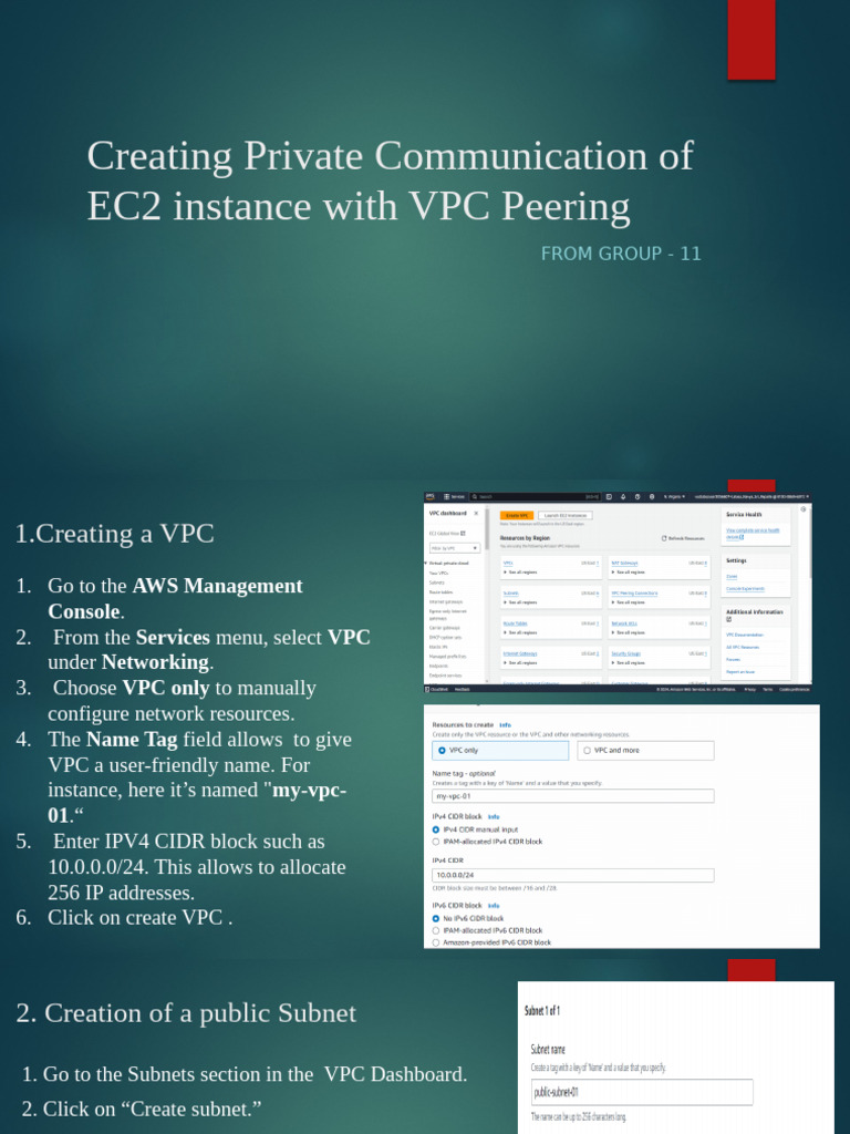 VPC Peering Connection | PDF