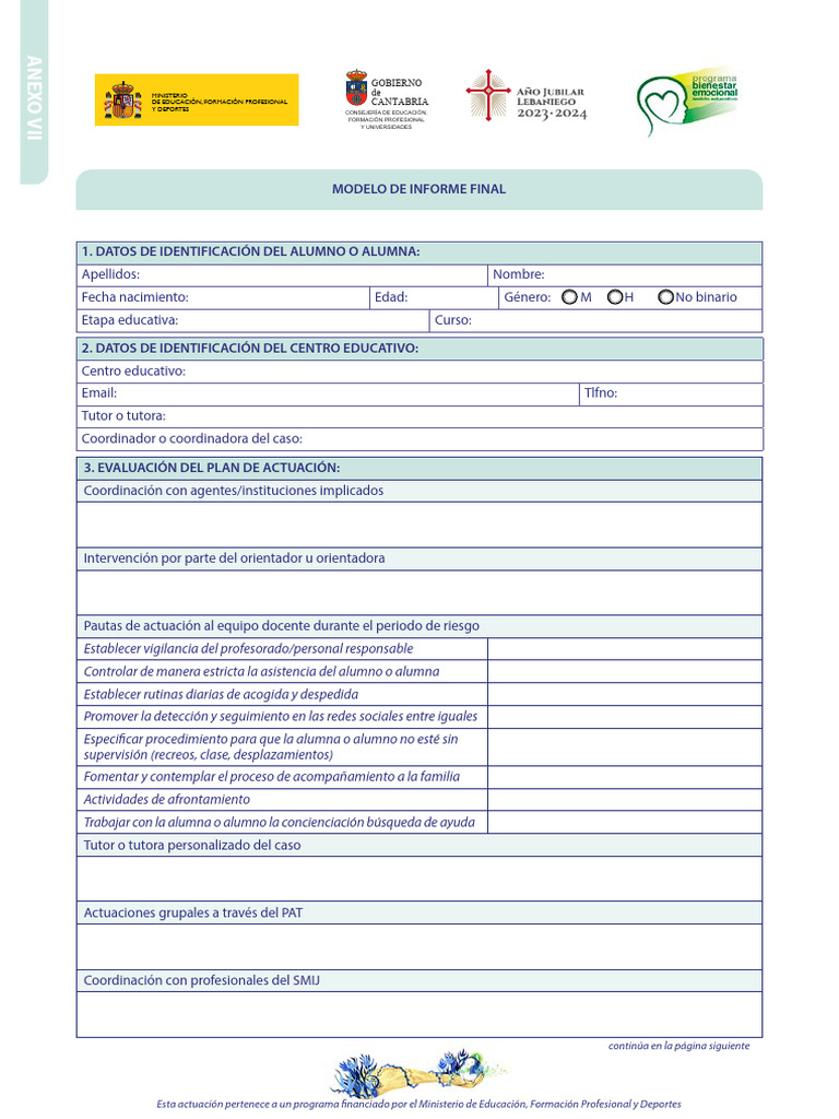 Anexo Vii Informe Final | PDF
