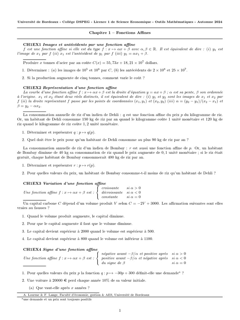TD - Math | PDF