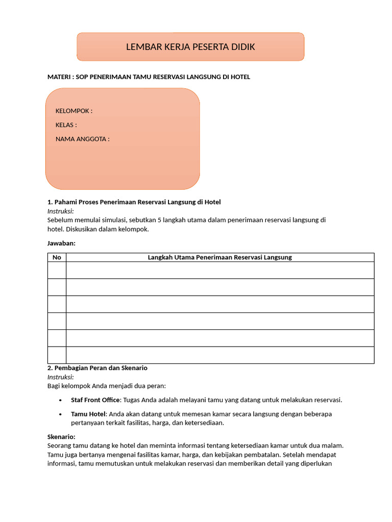 LKPD Observasi Kamis | PDF