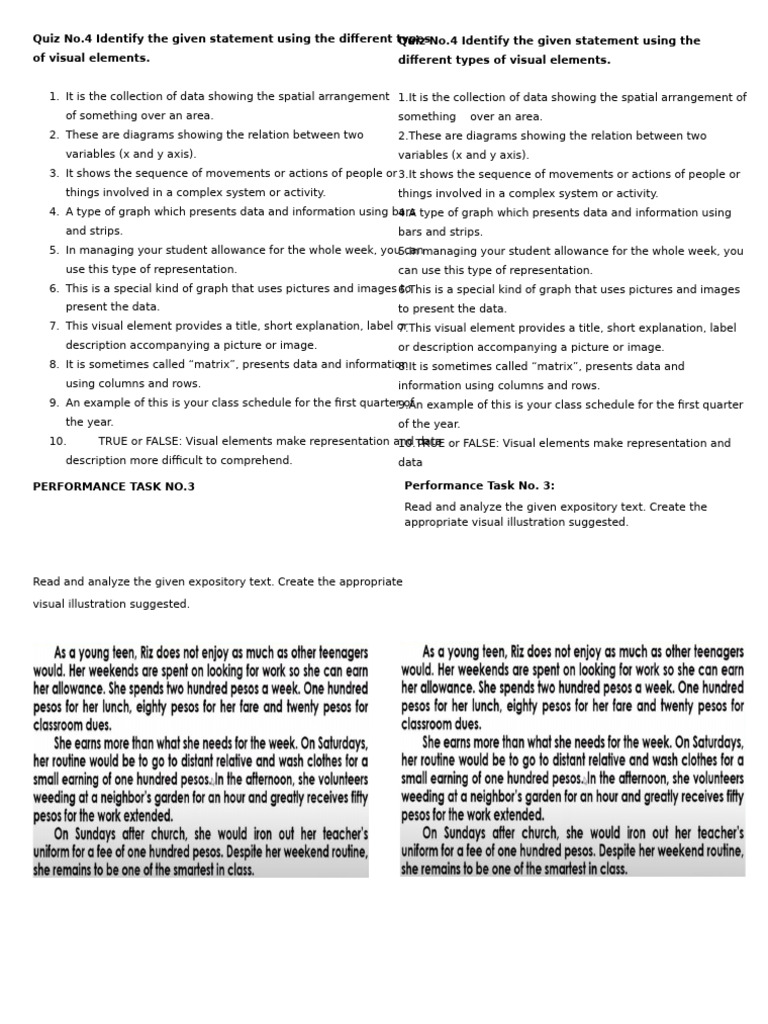 Activity About Visual-Verbal Relationship | PDF