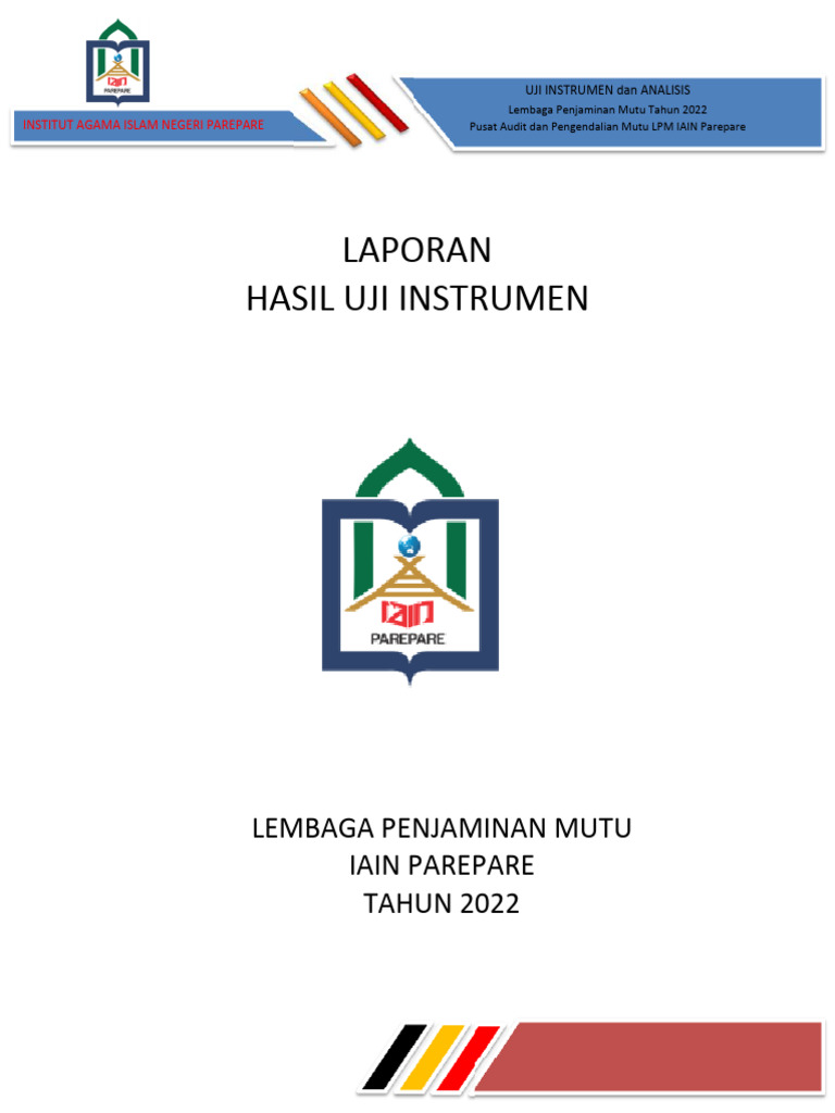 Uji Instrumen Mutu | PDF