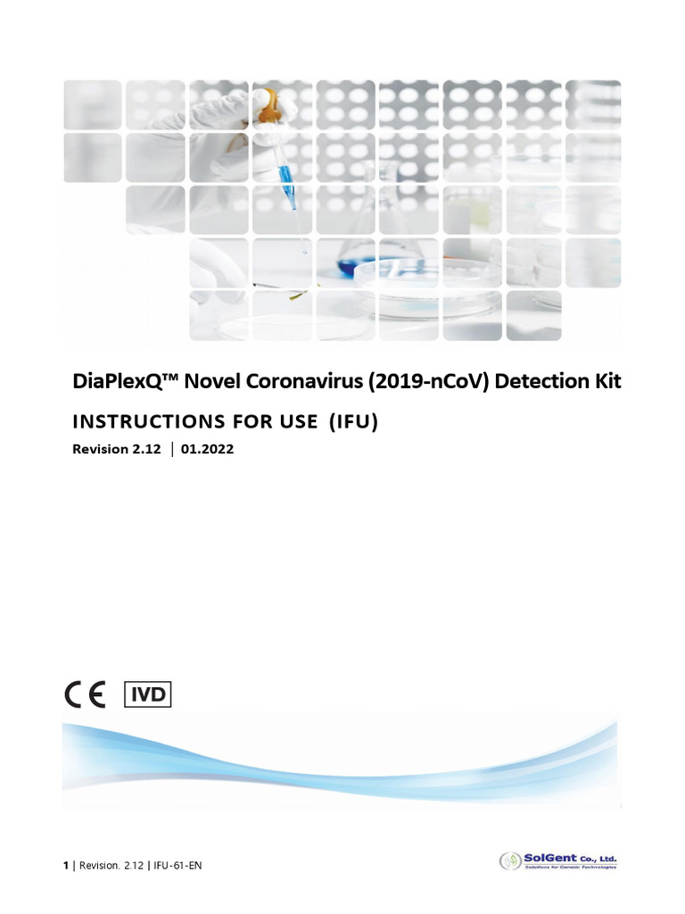 (SQD52-K100) DiaPlexQTM Novel Coronavirus (2019-nCoV) Detection Kit - IFU - EN - Rev2.12 | PDF ...