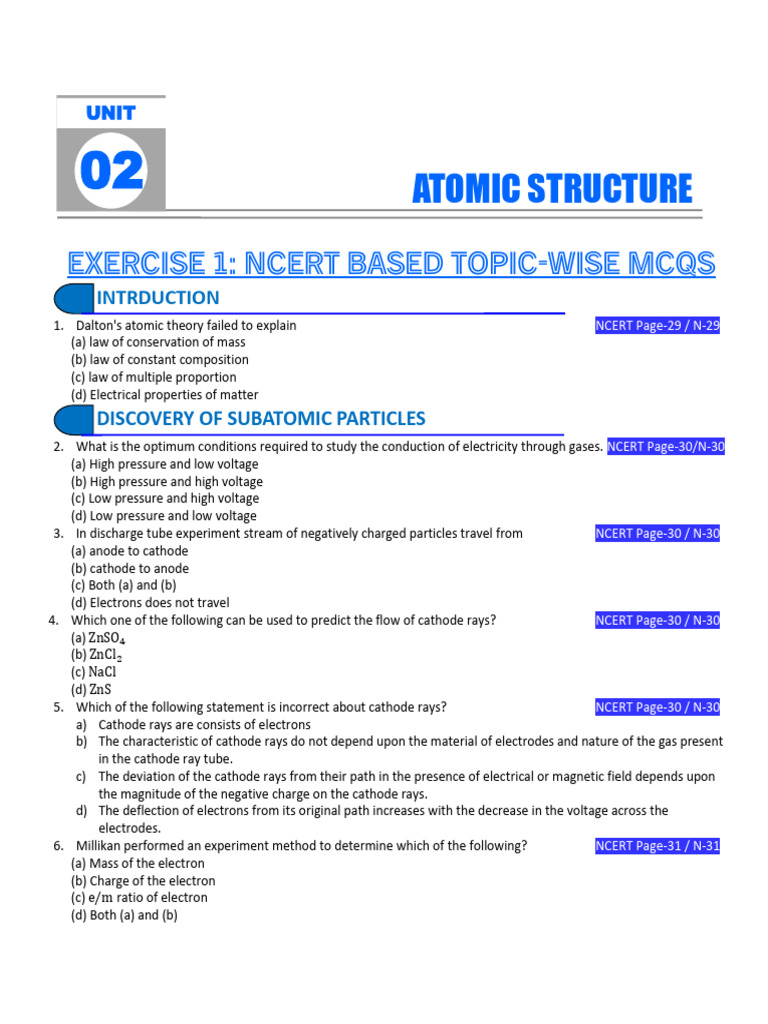 Atomic Structure 2 | PDF