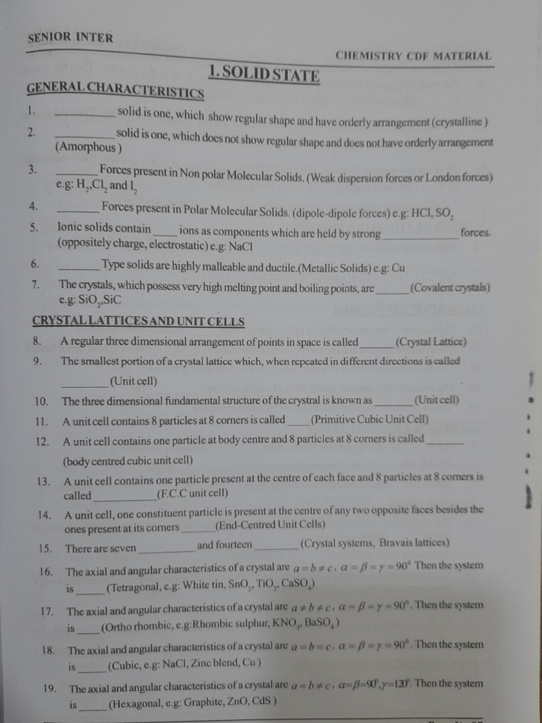 Chemistry CDF 1 | PDF