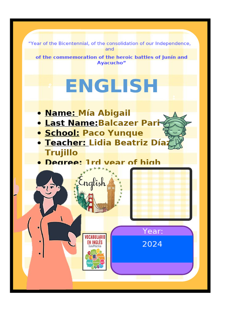 Carátula de English | PDF