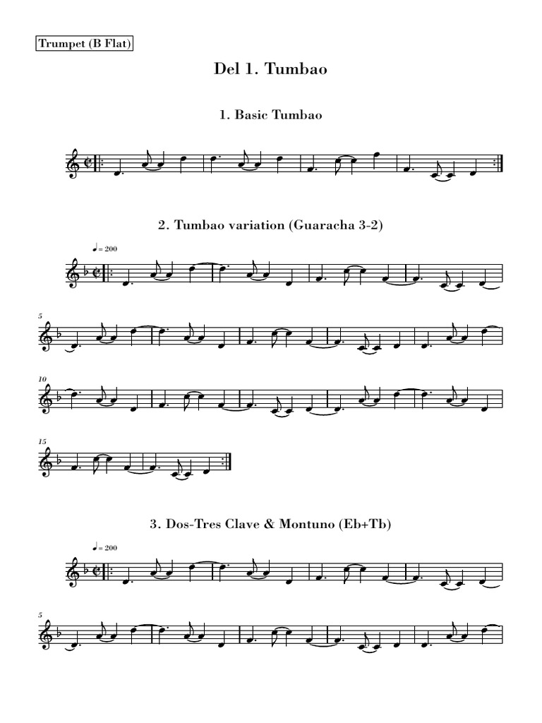 Guaracha e Montuno - 04 - Trumpet (B Flat) | PDF | Caribbean Music | North American Styles Of Music
