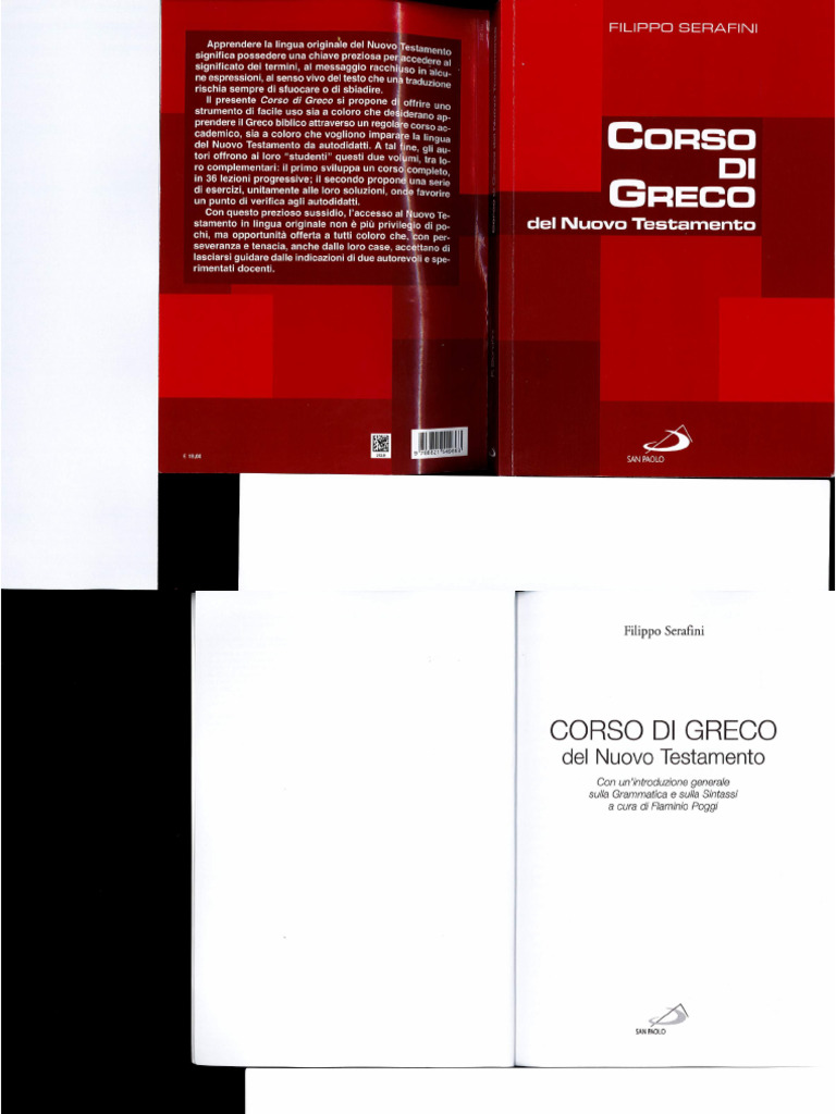 Corso Di Greco Del Nuovo Testamento (Filippo Serafini) | PDF