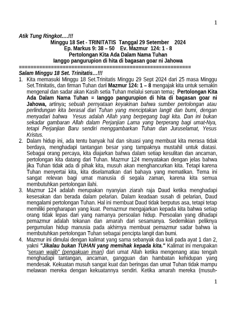 Set - TRINITATIS | PDF