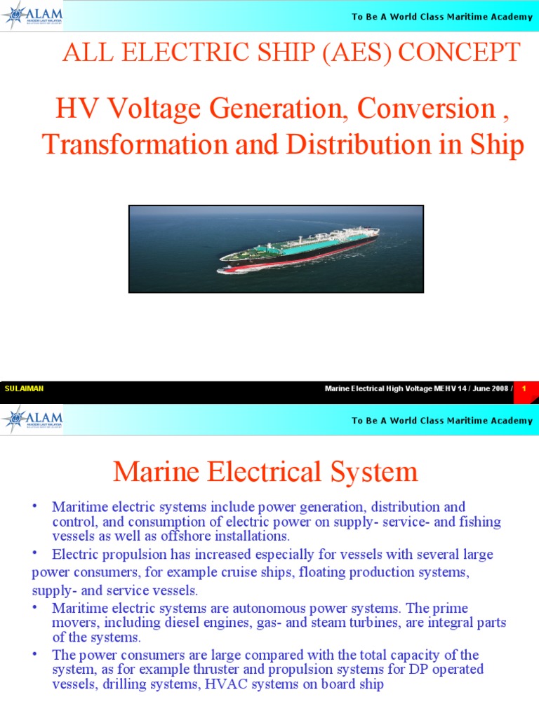 High All Electric Ship Concept | Download Free PDF | Marine Propulsion ...