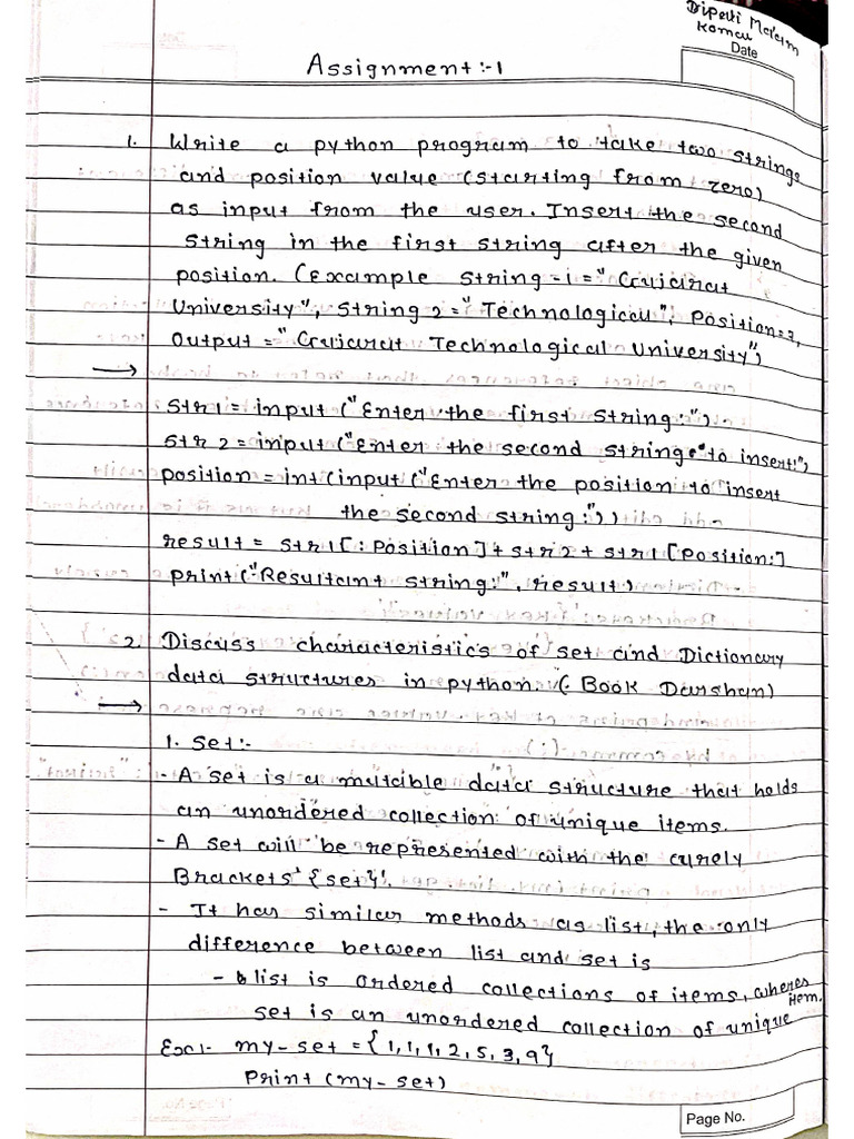 PDS Komal Ma'am Assignment | PDF