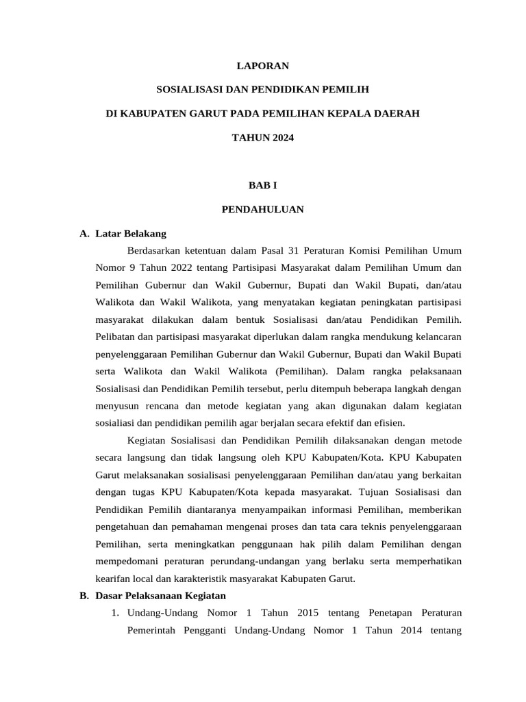 Laporan Sosialisasi PPK Pakenjeng | PDF