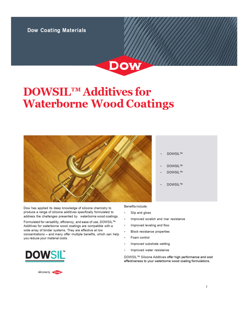DOWSIL Additives For Wood Coatings | PDF