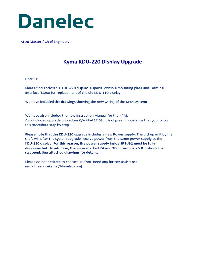 Instal Instruction GEN Upgrade To KDU-220 | PDF