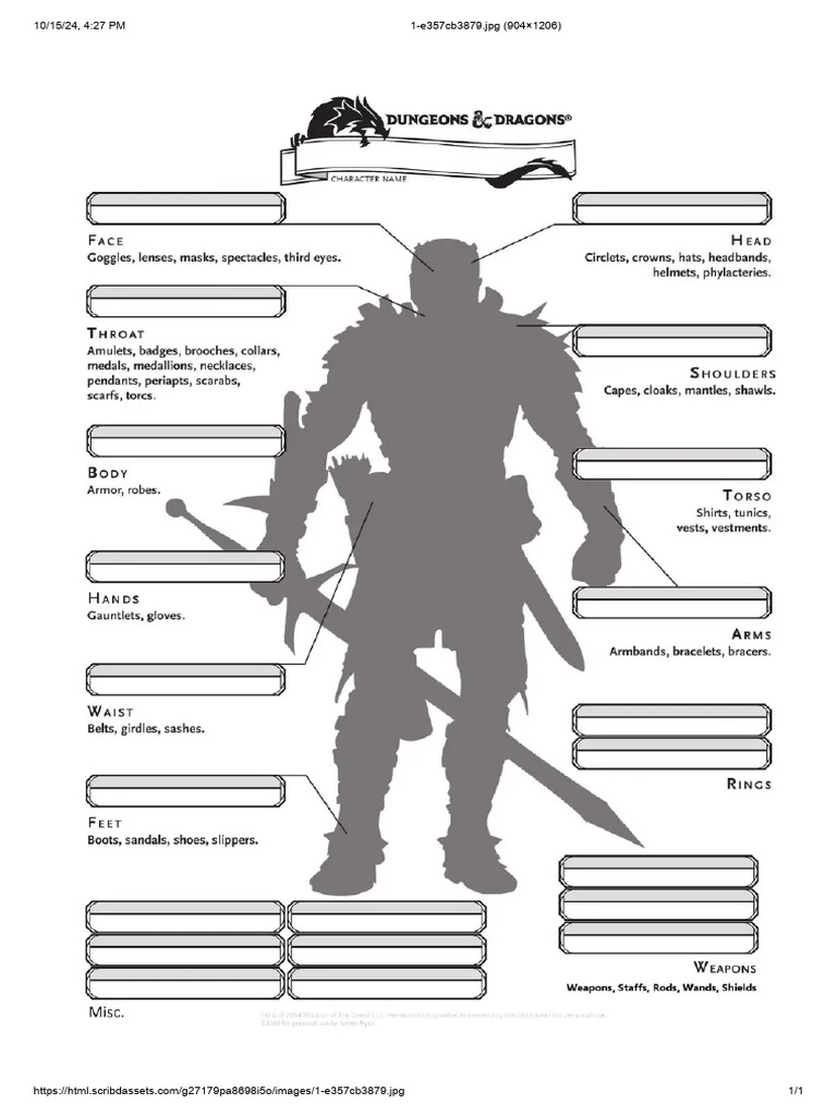 DND Inventory | PDF