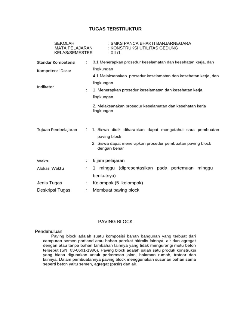 Tugas Terstruktur | PDF