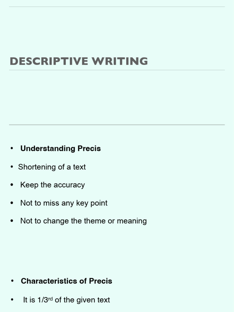 Precis 1 Lyst1726729809529 | PDF