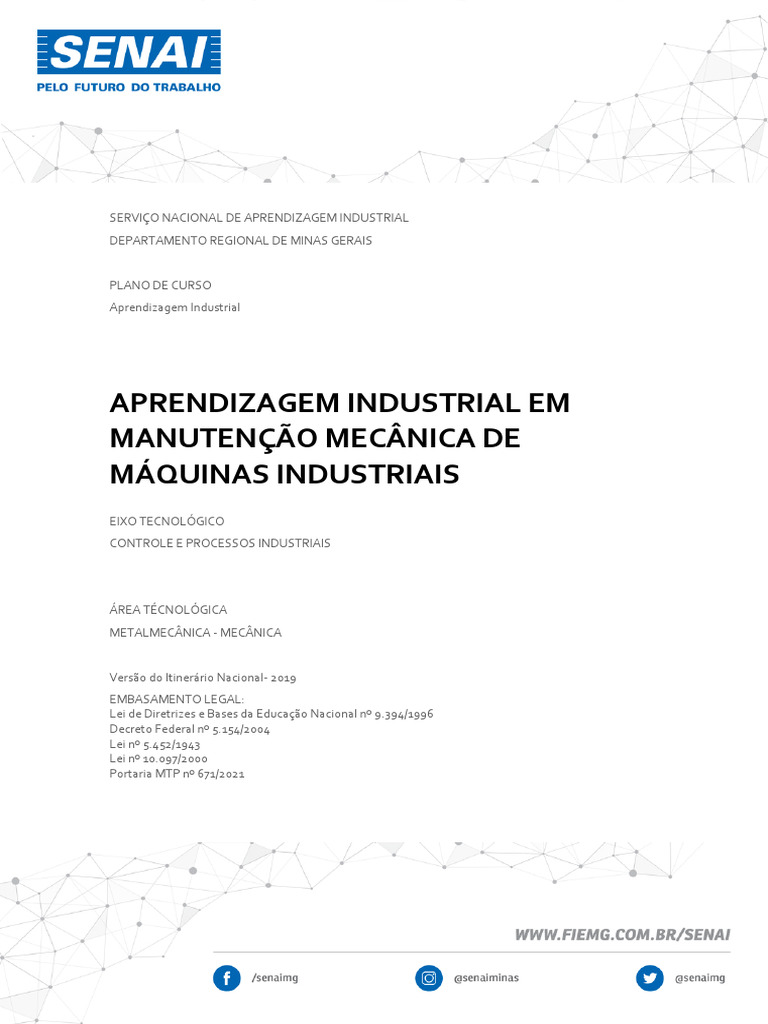 AI - 20% - Manut Mecânica Máq Industriais - 2022 | PDF