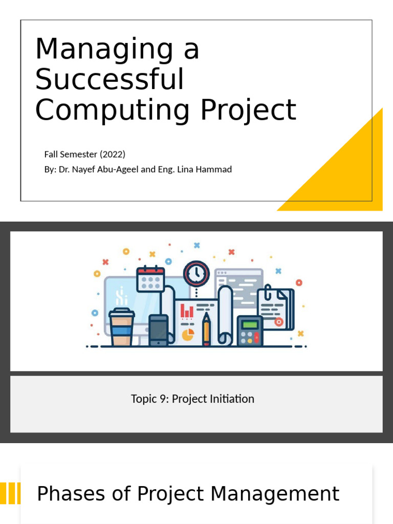 Topic 9 Project Initiation | PDF