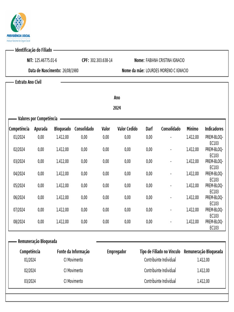 Extrato | PDF