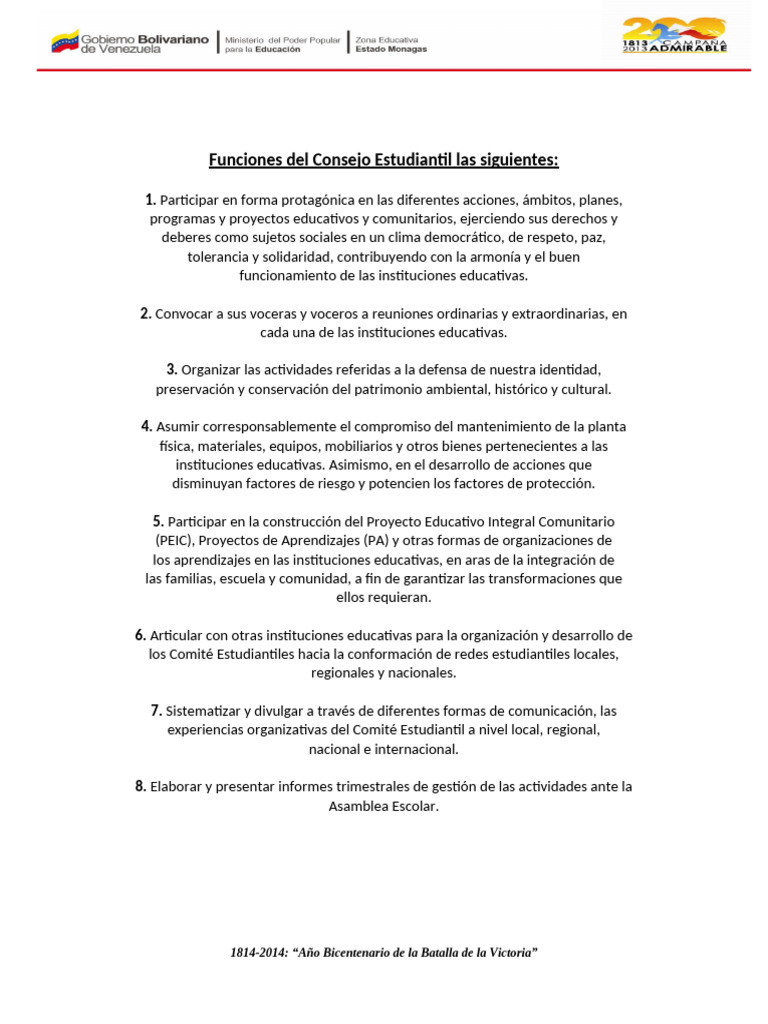 Funciones de Cada Comite del Consejo Educativo1 | PDF