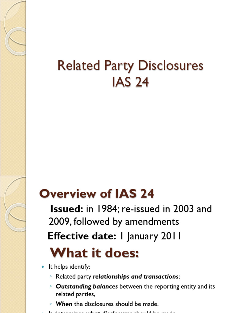 Ac08605 - Ias24 Related Party Disclosures | PDF | Subsidiary | Finance ...