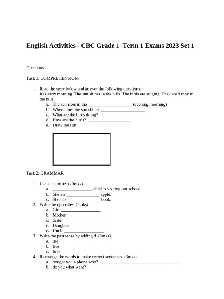 English Activities | PDF