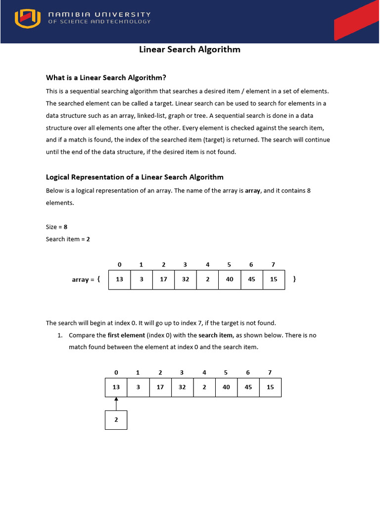 Linear Search | PDF | Time Complexity | Information Retrieval