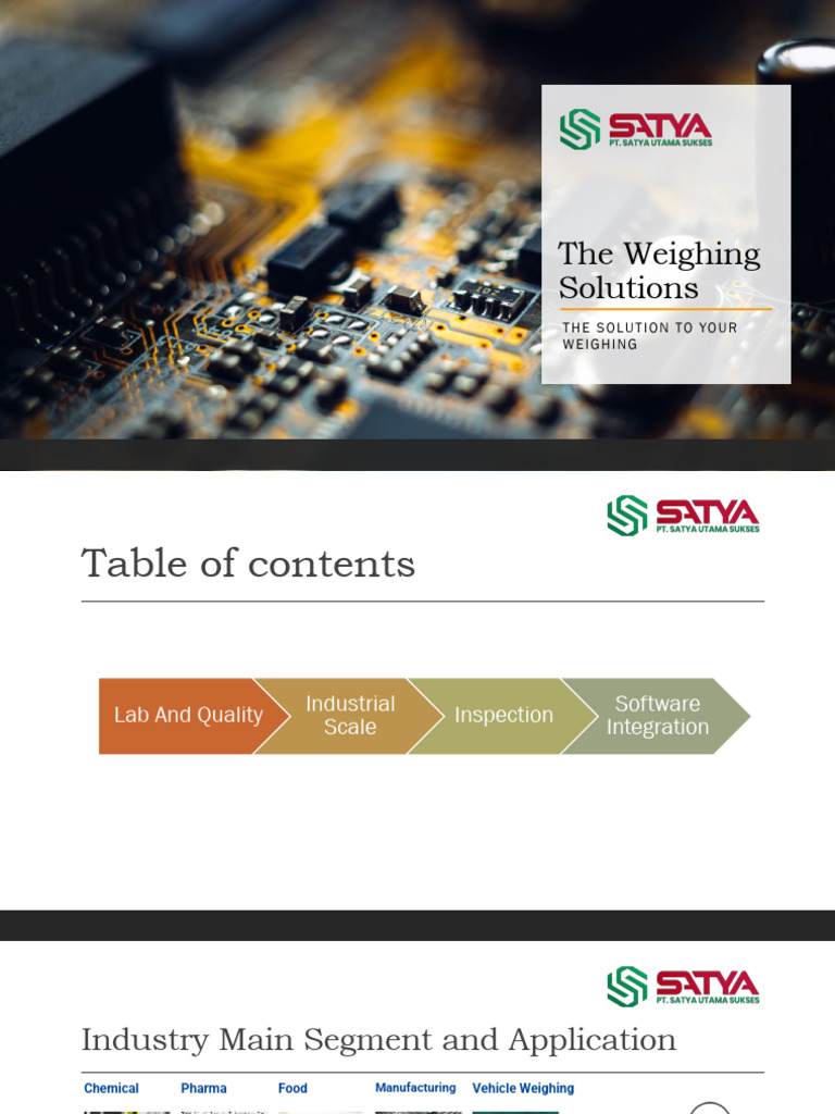 Weighing Solution Satya | PDF