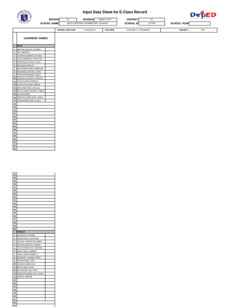 Grade 6 - Epp (Magenta) | PDF