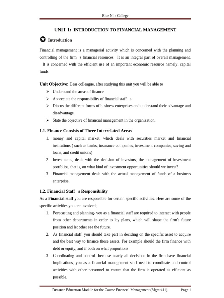 Financial Management Edited | PDF