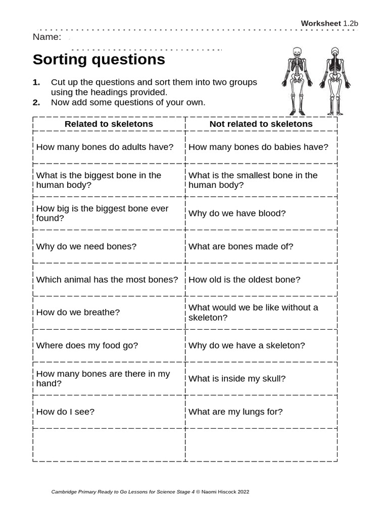 Worksheet 1.2b | PDF