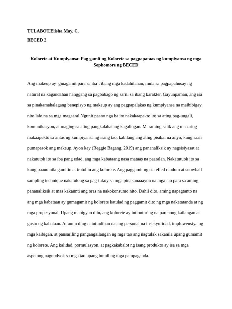 BECED2_GROUP-9_TULABOT_Elisha-May_C_Introduksyon | PDF