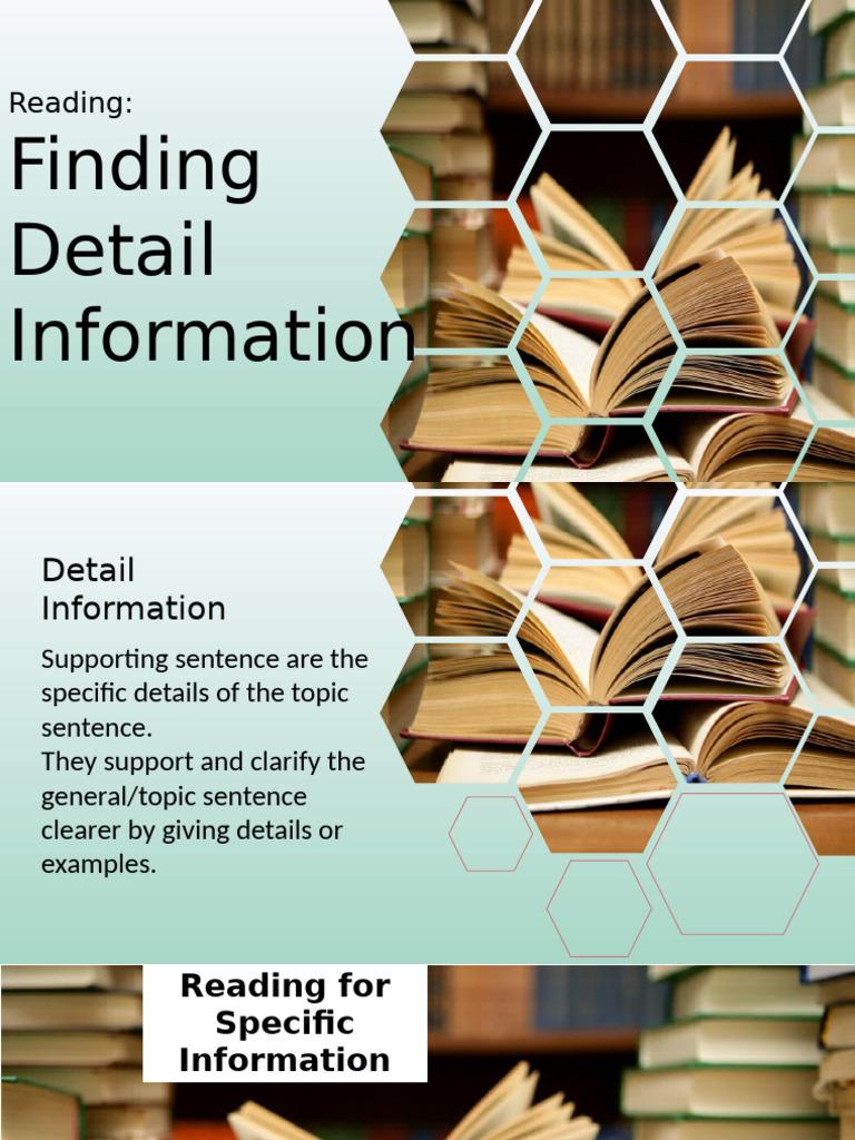 Reading Detail Information | PDF