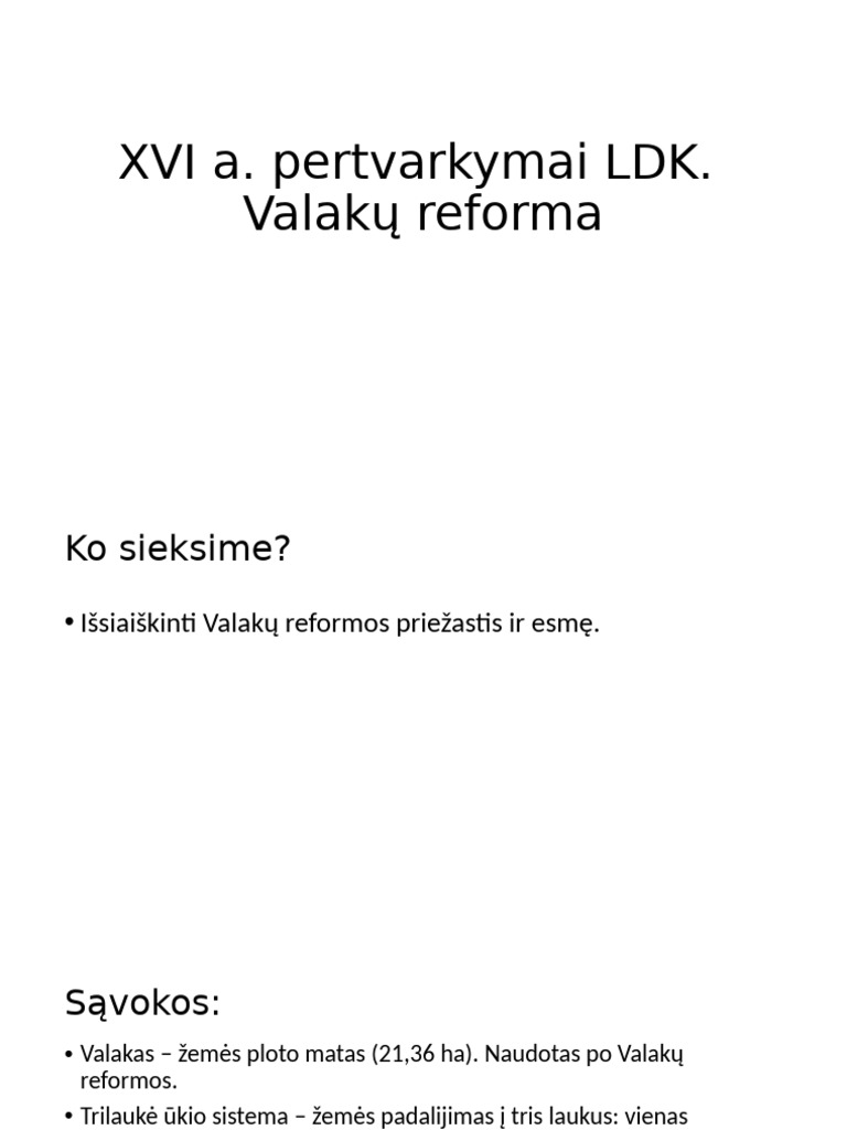Xvi A. Pertvarkymai LDK | PDF