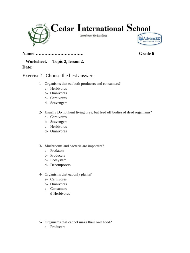 Gr-6 worksheet 4. topic 2.lesson -2 - Copy copy | PDF