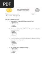 Topic 3 Lesson 1 Exercise Worksheet | PDF