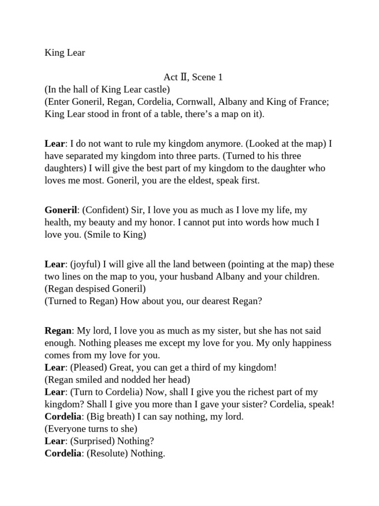 King Lear | PDF