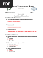 Topic 3 Lesson 1 Exercise Worksheet | PDF