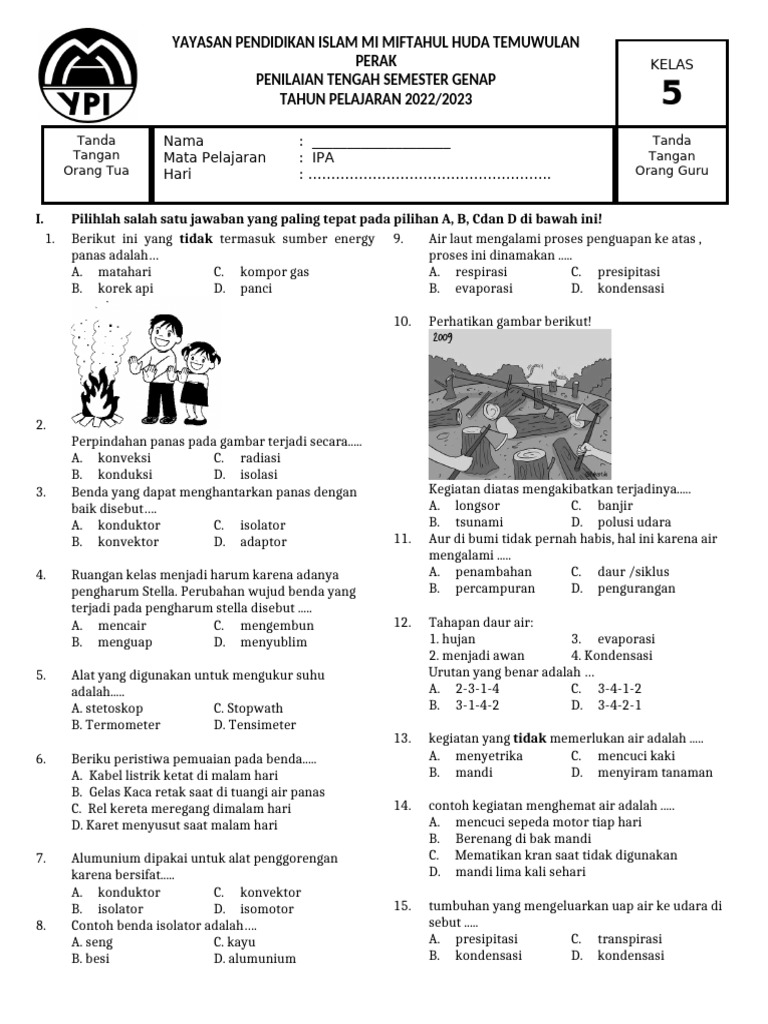 Pts Genap 2023 Ipa | PDF