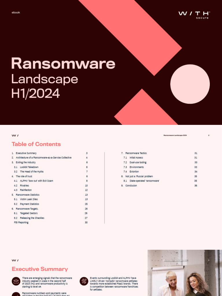 Ransomware Landscape 2024 | PDF | Ransomware | Cybercrime