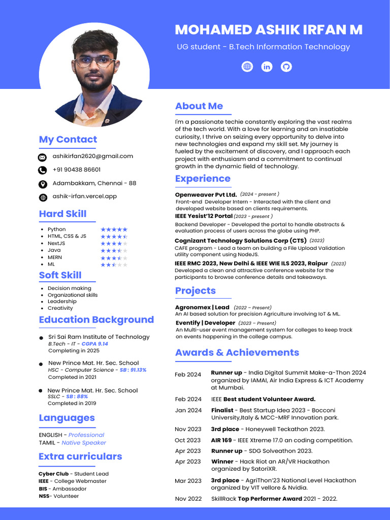 Ashik Resume | PDF