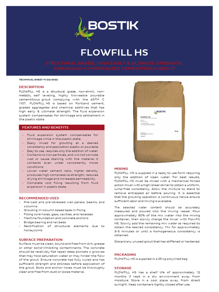 Bostik Flowfill | PDF