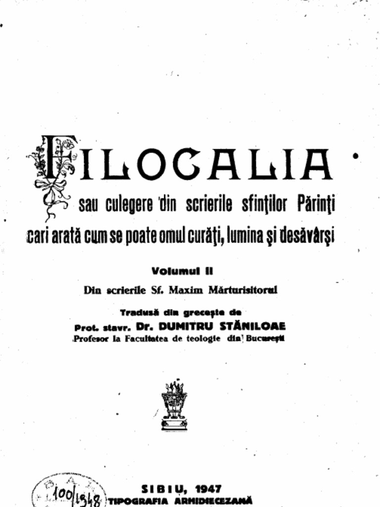 Filocalia II (1947) | PDF