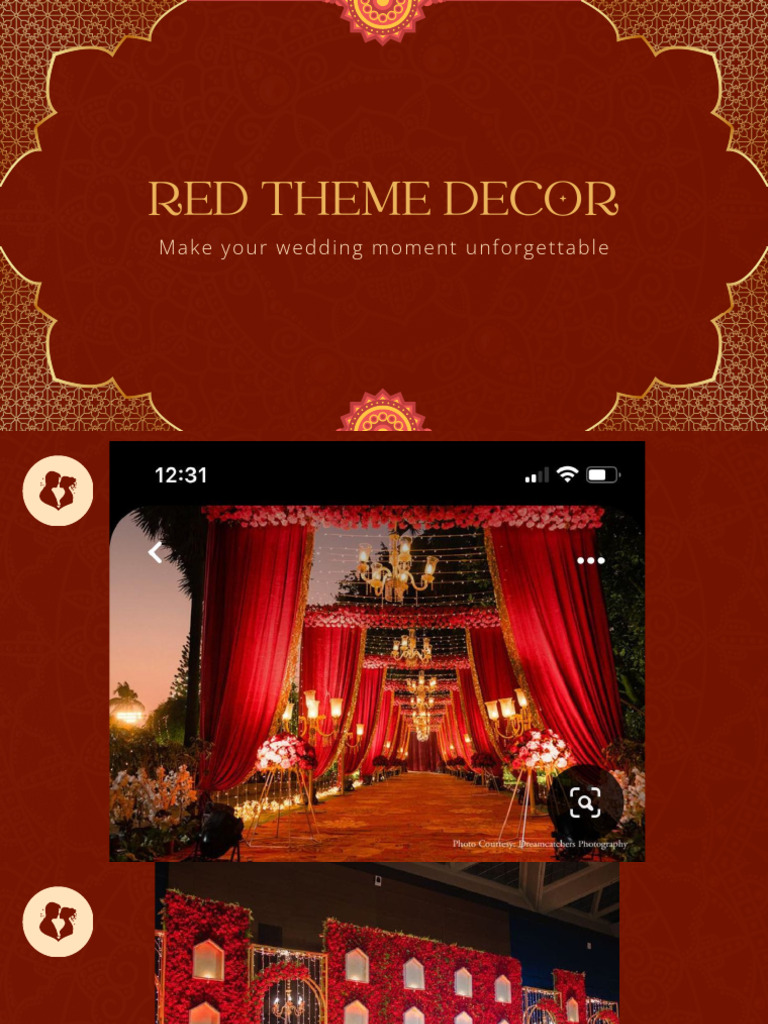 RED THEME Wedding Planning | PDF